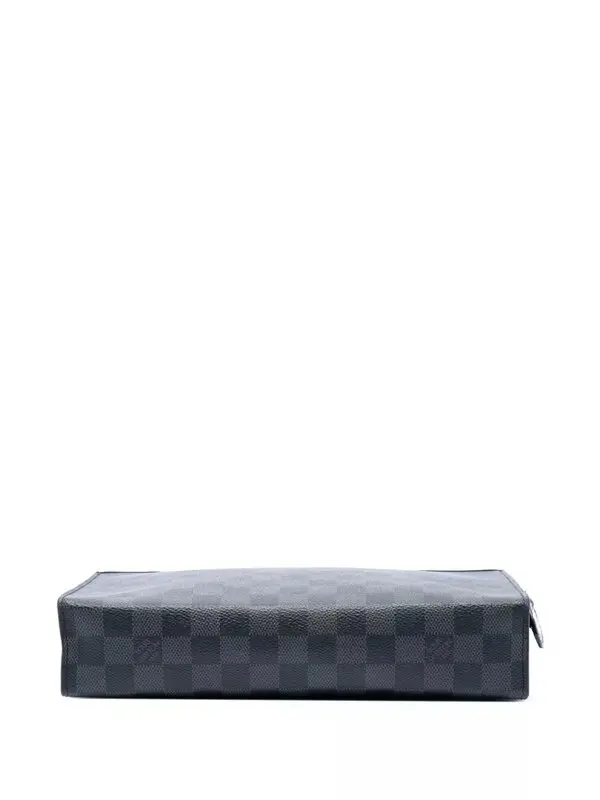 LOUIS VUITTON 2019 Damier Graphite Pochette Voyage Mm Clutch Bag