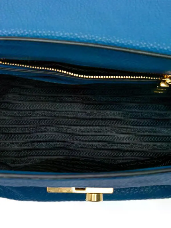 Prada 2000-2013 Vitello Daino Sound Lock Satchel