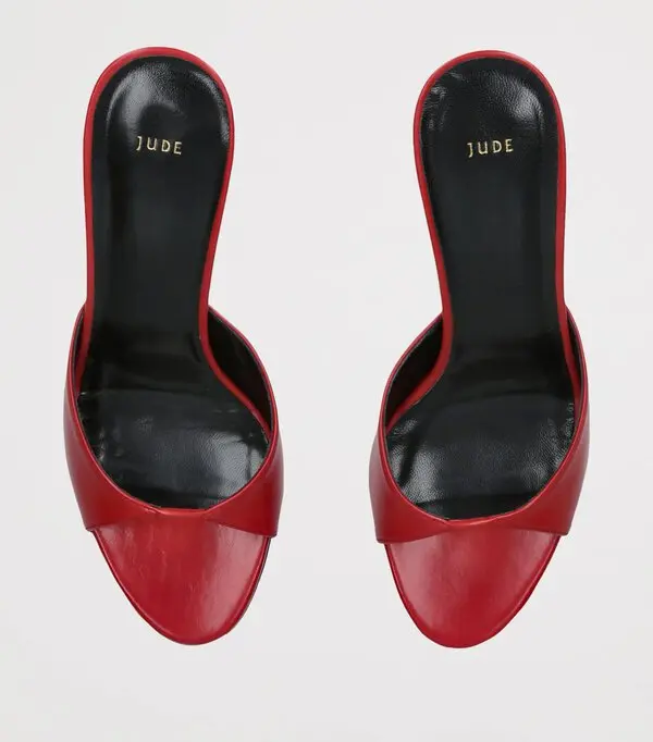 JUDE Leather Haze Heeled Sandals 80