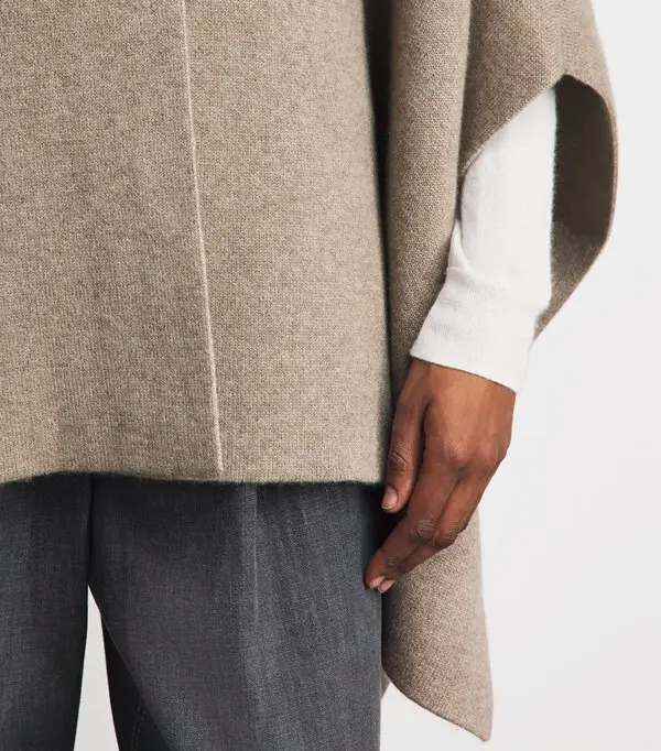 BARRIE Cashmere-blend Button-up Cape