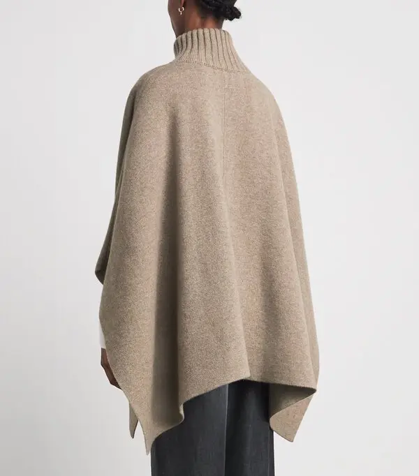 BARRIE Cashmere-blend Button-up Cape