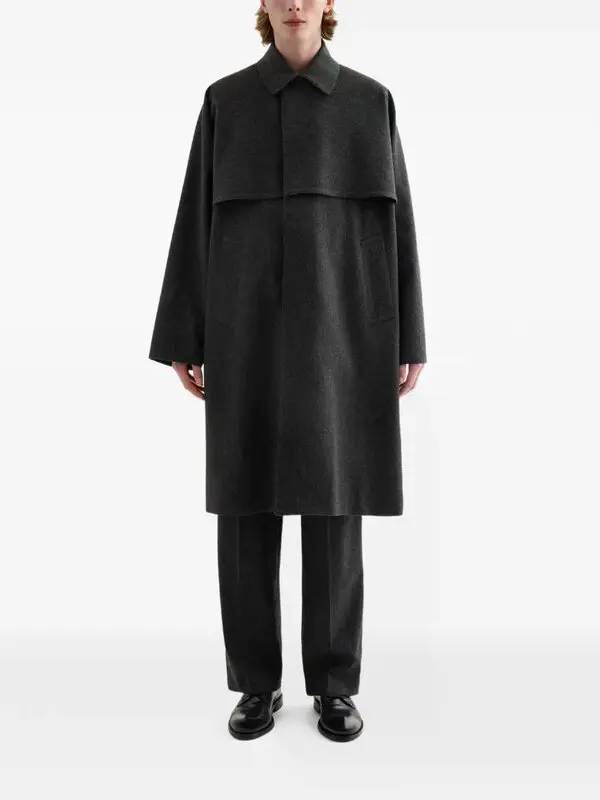 JIL SANDER Oversized Water-repellent Wool Coat