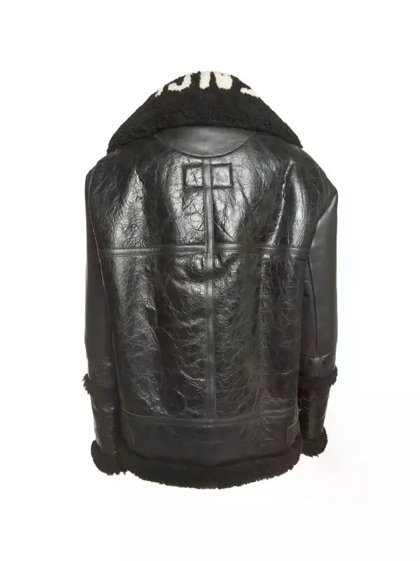 Balenciaga Le Bombardier Shearling-trim Jacket