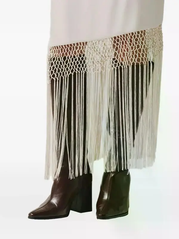 BAOBAB Austin Fringe-trimmed Maxi Skirt