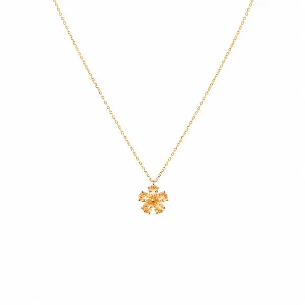 ALEGORIA JEWELLERY Spring Flowers Necklace Yellow Golden Hour - Gold/yellow