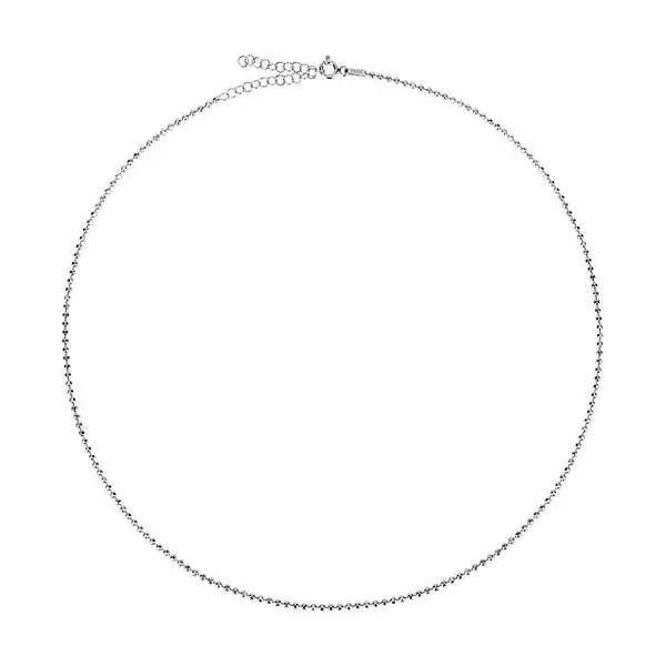 BY EDA DOGAN Bold Ball Chain Necklace - Silver
