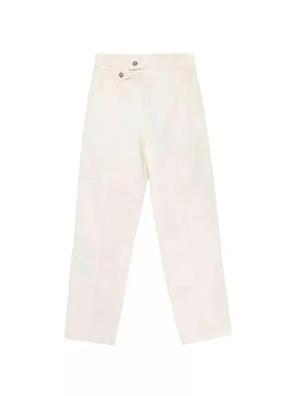 MARANT Elois Button-flap Detail Straight-leg Jeans - Neutrals
