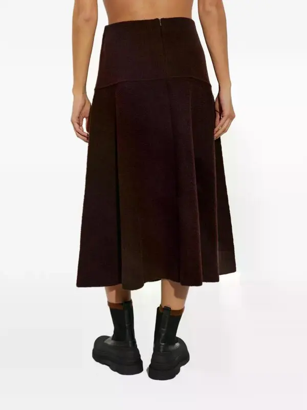 Moncler Logo-patch Flared Midi Skirt