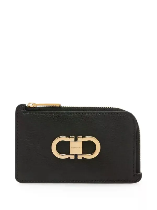 FERRAGAMO Gancini Pebbled-leather Cardholder