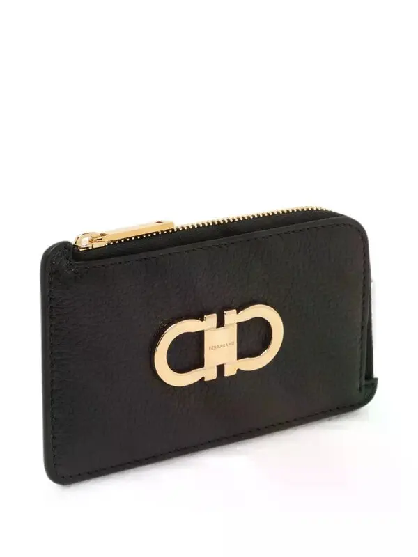 FERRAGAMO Gancini Pebbled-leather Cardholder
