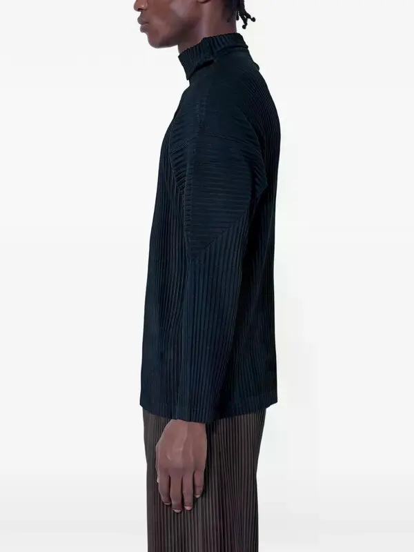 Issey Miyake Ribbed-knit Turtleneck Sweater