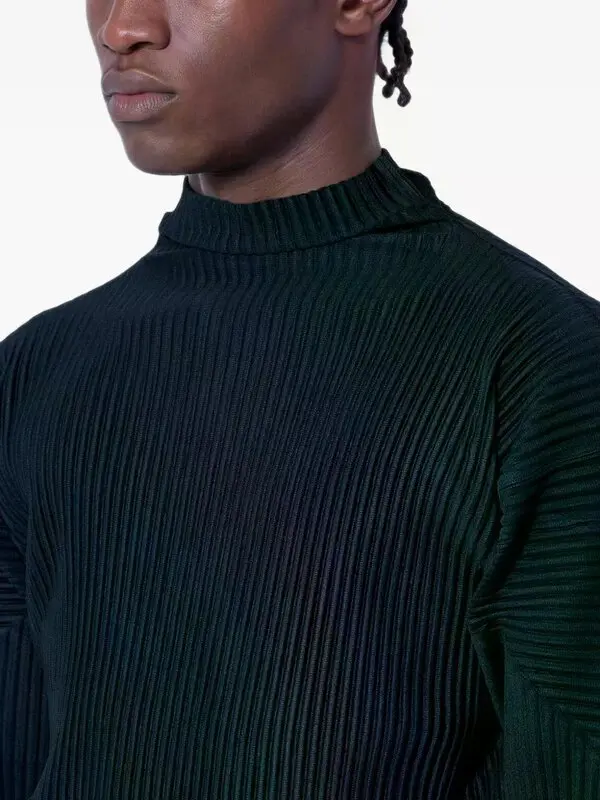 Issey Miyake Ribbed-knit Turtleneck Sweater