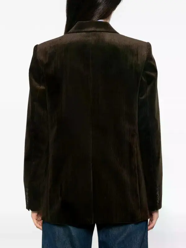 NILI LOTAN Romain Boyfriend Corduroy Single-breasted Jacket