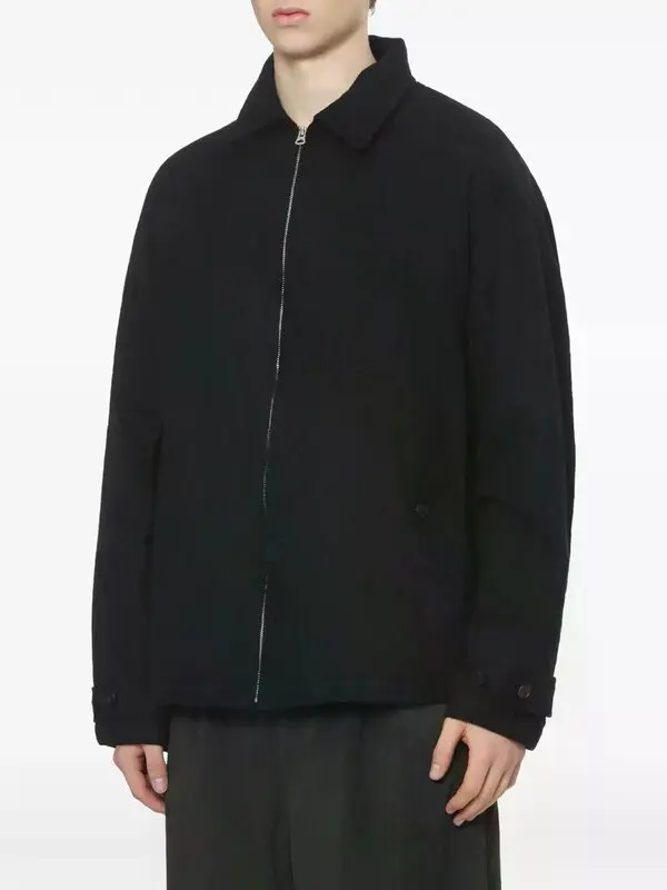 Comme Des Garçons Zip-up Shirt Jacket - Black