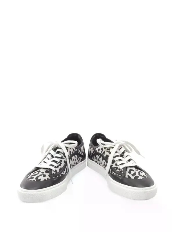 Hermès 2010s Get Leopard-print Low-top Sneakers