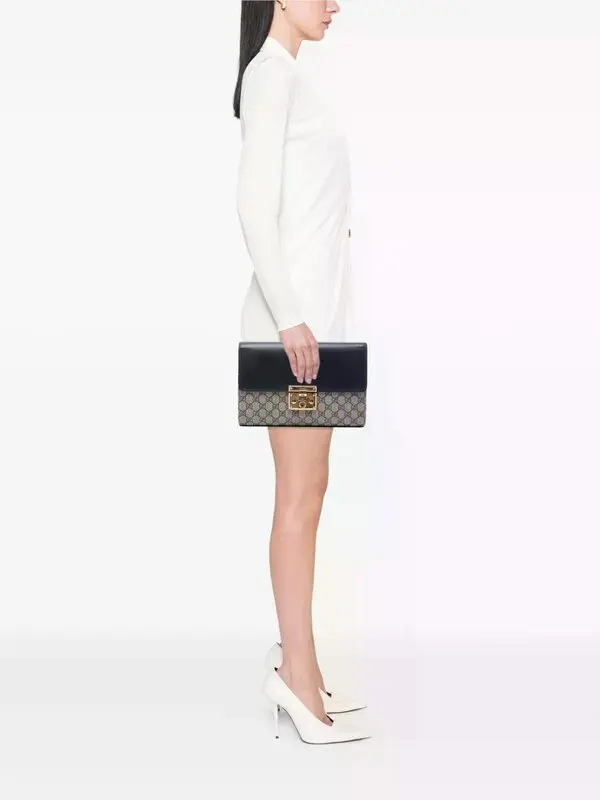 Gucci 2016-2026 Gg Supreme Padlock Clutch Bag