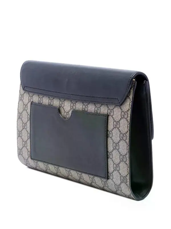 Gucci 2016-2026 Gg Supreme Padlock Clutch Bag