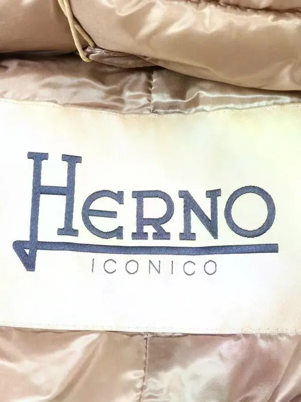 Herno 2020s Amelia Quilted Down Jacket - Neutrals