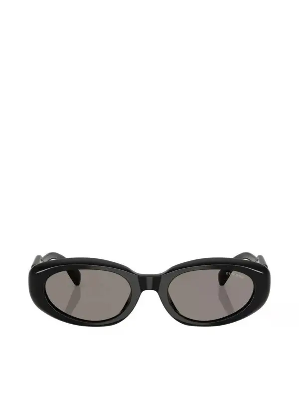 Miu Miu Oval-frame Sunglasses - Black