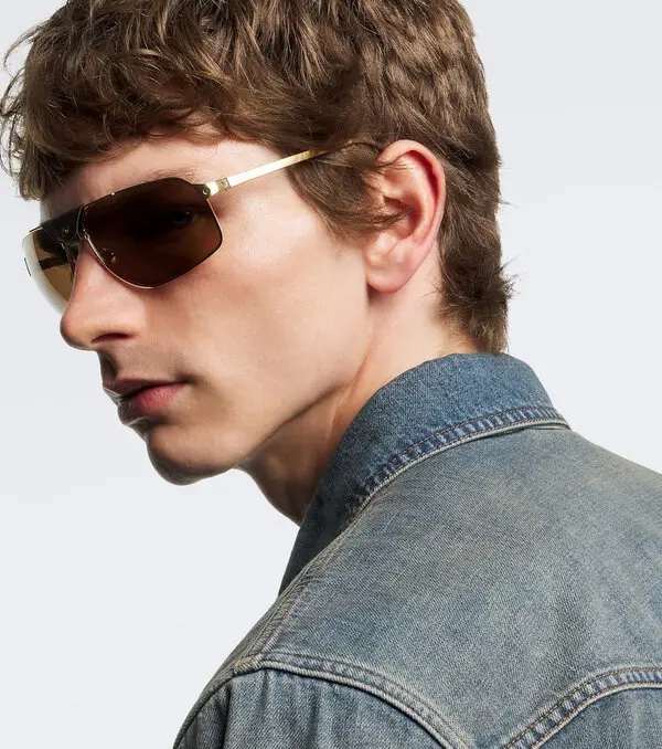 Cartier Santos De Aviator Sunglasses