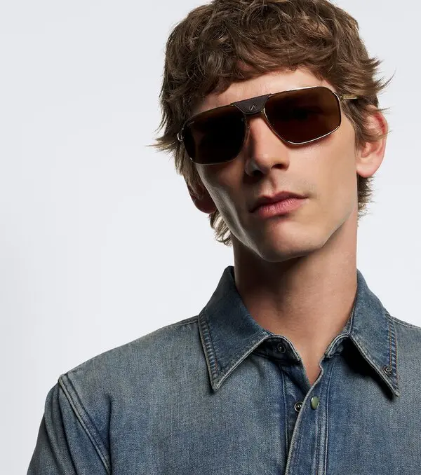 Cartier Santos De Aviator Sunglasses