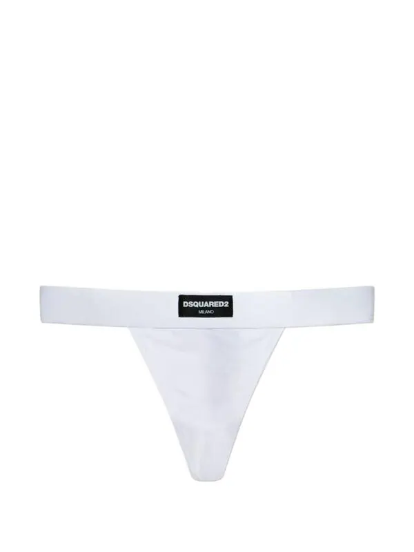 Dsquared2 Logo-patch Thong - White