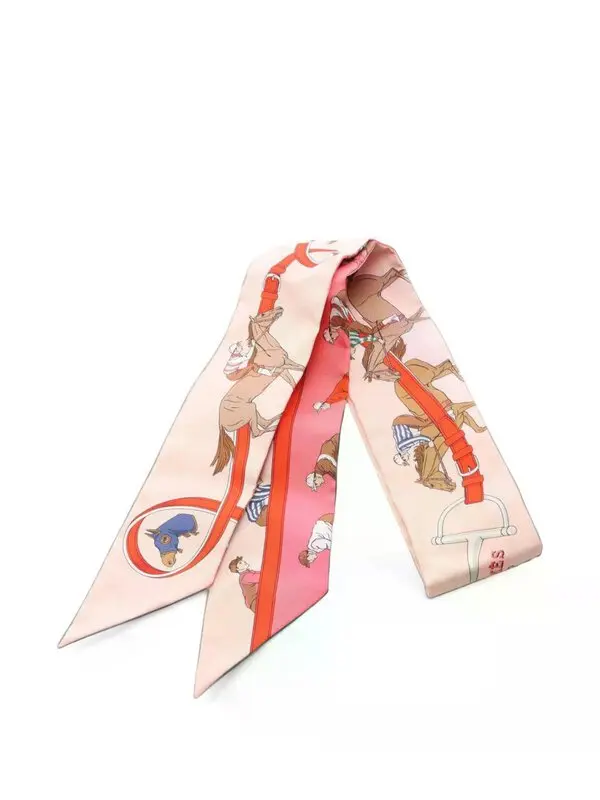 Hermès 2020s Turf Les Courses Scarf - Pink