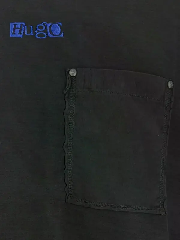 Hugo Logo-print Chest-pocket T-shirt