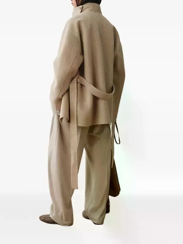 LESS Belted High-neck Coat