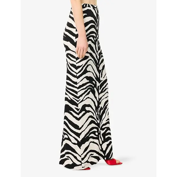 RAT AND BOA Cristi Zebra Woven Maxi Skirt