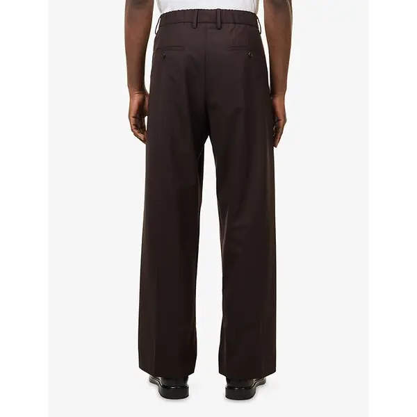 Nn07 Kay Pleated Wool-blend Trousers