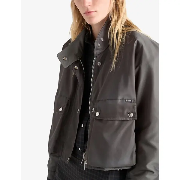 Prada Re-nylon Cropped Shell Jacket