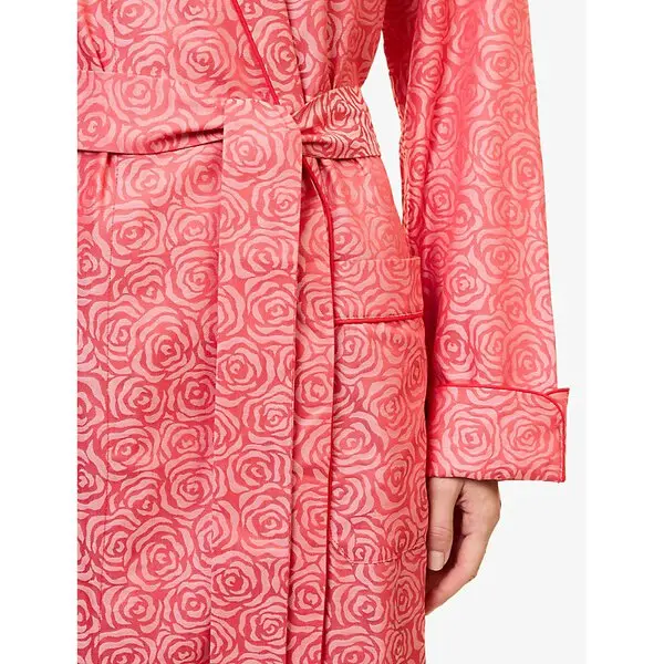 Derek Rose Paris Cotton Jacquard Dressing Gown