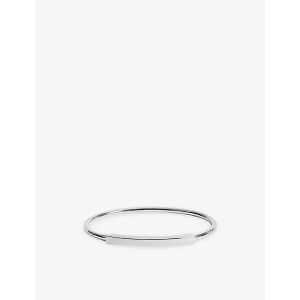 Monica Vinader Mv Linear™ 925 Sterling Bangle - Silver