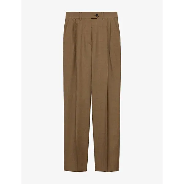 Prada Straight-leg High-rise Wool Trousers