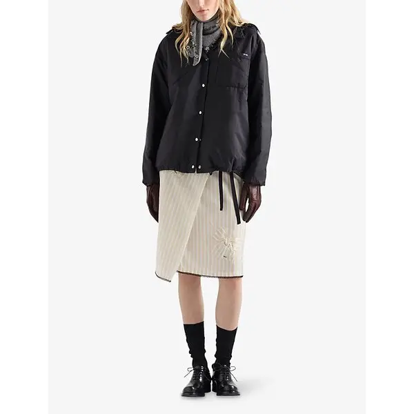 Prada Re-nylon Hooded Shell Jacket