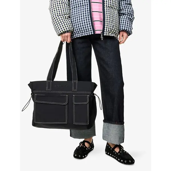 DAMSON MADDER Eliza Nylon Tote Bag - Black