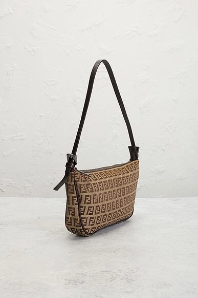 Fendi Zucchino Pochette Shoulder Bag