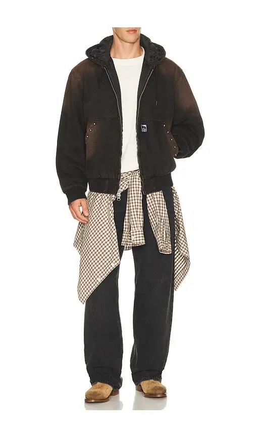 Obey Studded Zip Up Jacket