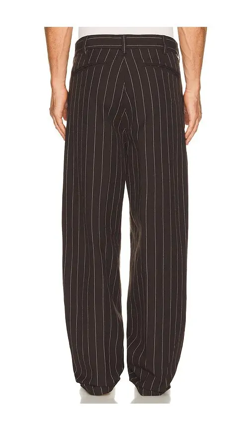 Obey Dean Stripe Pleated Pant - Black