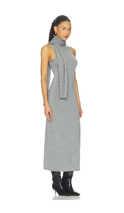 AEXAE Wool Funnel Scarf Dress