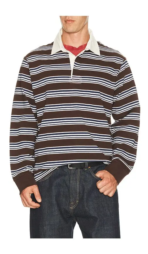 CORRIDOR Mini Stripe Long Sleeve Rugby