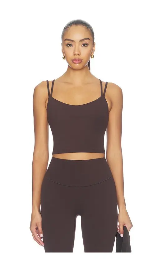 Beyond Yoga Glowzone Strappy Cropped Tank Top - Brown