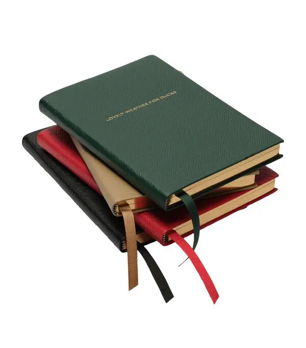Burberry X Smythson Leather Weather For Ducks Soho Notebook