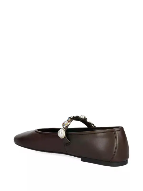 Jeffrey Campbell Amarissa Embellished Buckled Ballet Flats