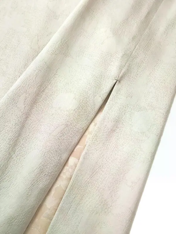 Shanghai Tang Qipao Maxi Dress - Silver