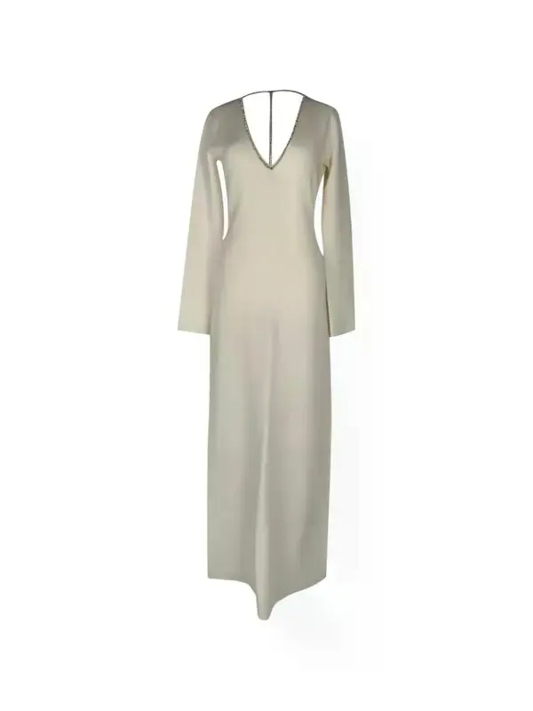 Galvan V-neck Long-sleeve Dress