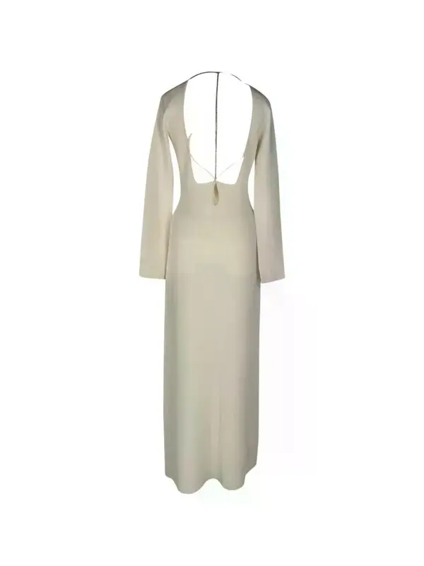 Galvan V-neck Long-sleeve Dress
