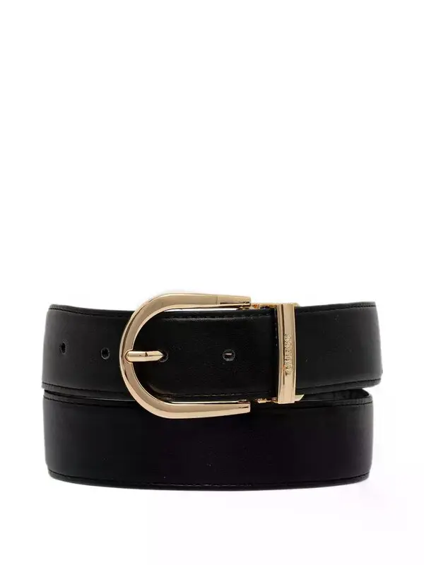 Guess Yvonne Logo-print Reversible Belt - Black