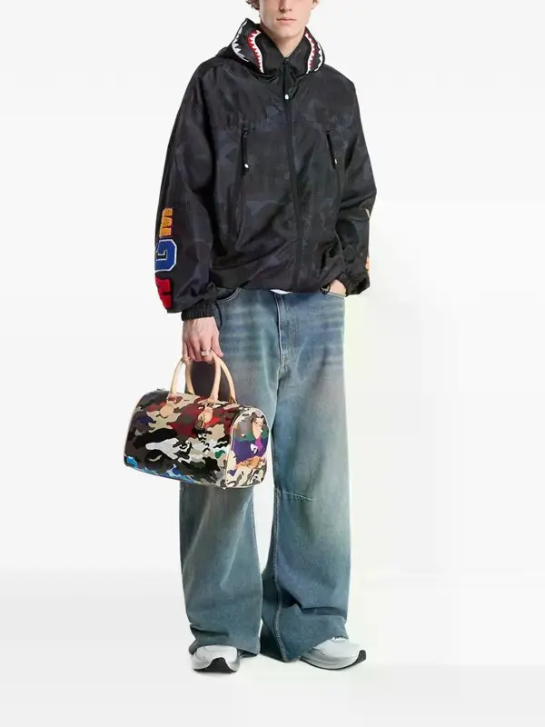 A BATHING APE Shark Reflective Ripstop Zip-fastening Jacket